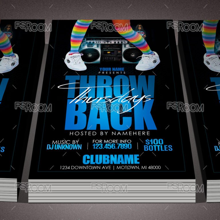 Throwback Thursdays Flyer - PSDRoom.com