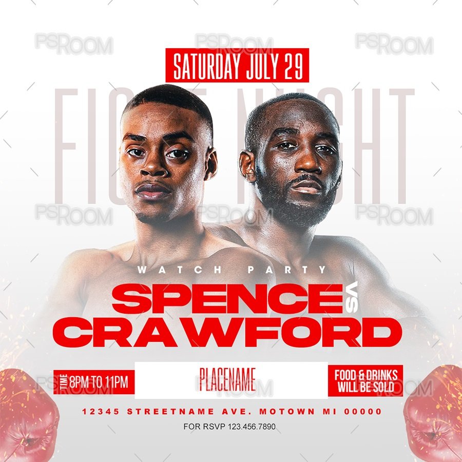 Spence Jr Crawford Flyer Template - PSDRoom.com